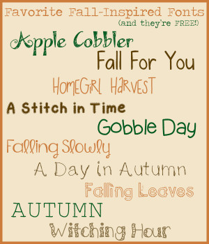 Favorite Fall-Inspired Fonts - Trixie Scraps Designs